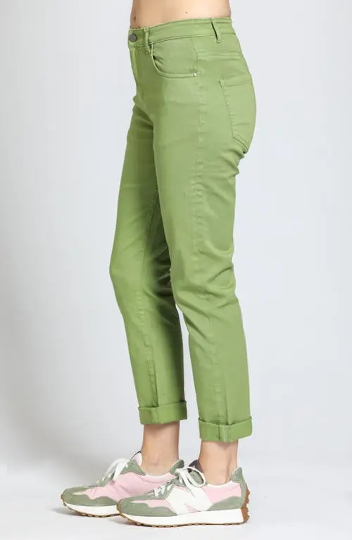 APNY Mid-rise Girlfriend Jeans - Turtle Green