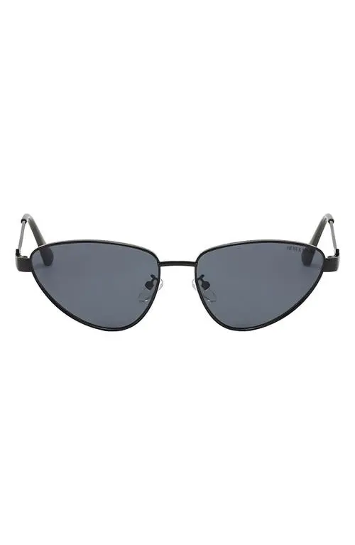 FIFTH & NINTH Jasmine Cat Eye Sunglasses - Black / Black