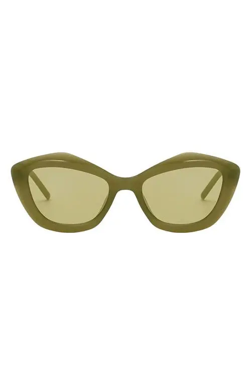 FIFTH & NINTH Sloane Cat Eye Sunglasses - Moss Green / Moss Green