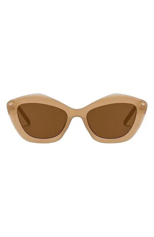 FIFTH & NINTH Sloane Cat Eye Sunglasses - Tan / Brown