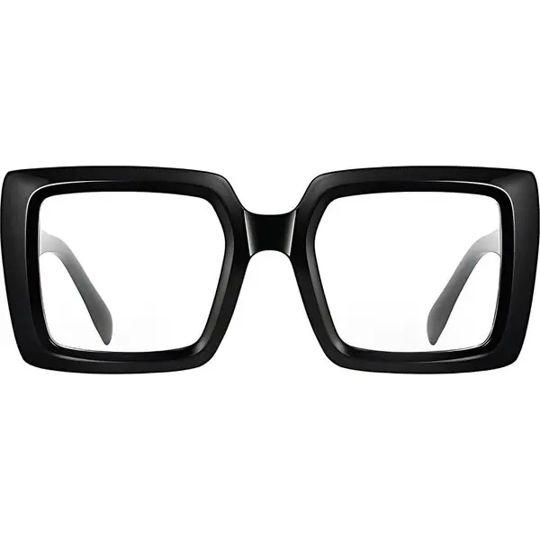 FIFTH & NINTH Etta Square Blue Light Blocking Eyeglasses - Black / Clear