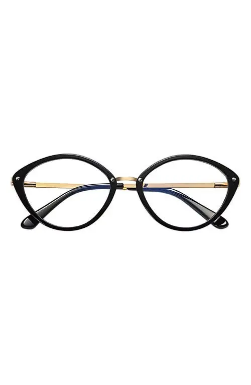 FIFTH & NINTH Posie Cat-eye Blue Light Blocking Glasses - Black / Clear