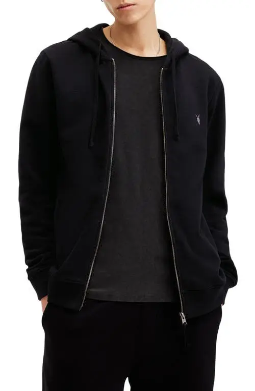 ALLSAINTS Raven Zip Hoodie - Black