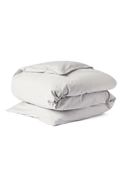 COYUCHI 300 Thread Count Organic Cotton Percale Duvet Cover - Seal