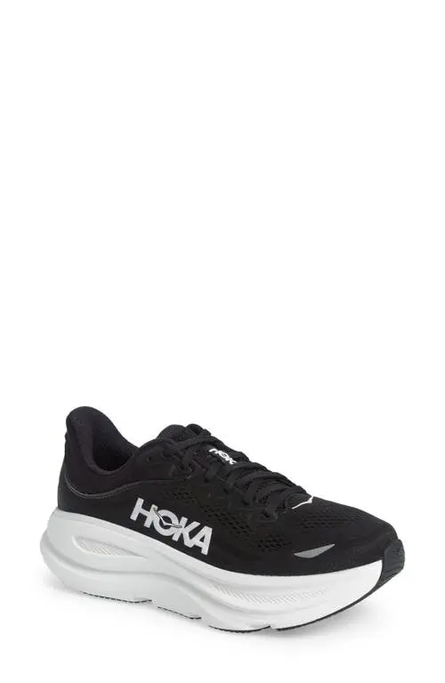 HOKA® Bondi Running Shoe - Black / White