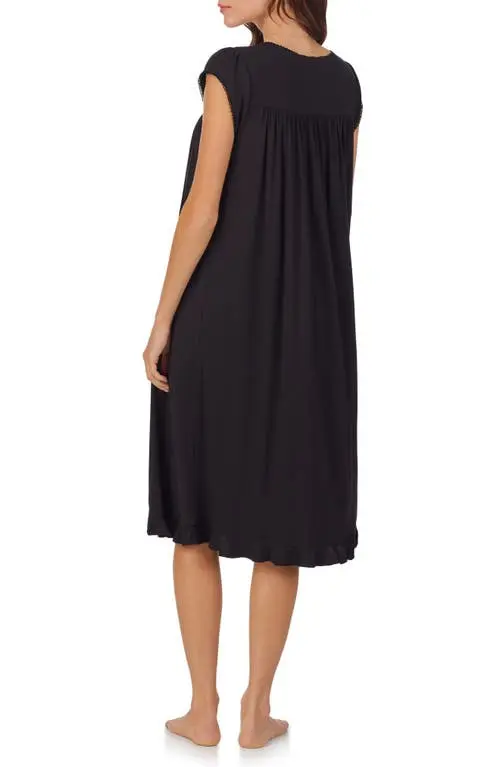 Eileen West Floral Cap Sleeve Jersey Nightgown