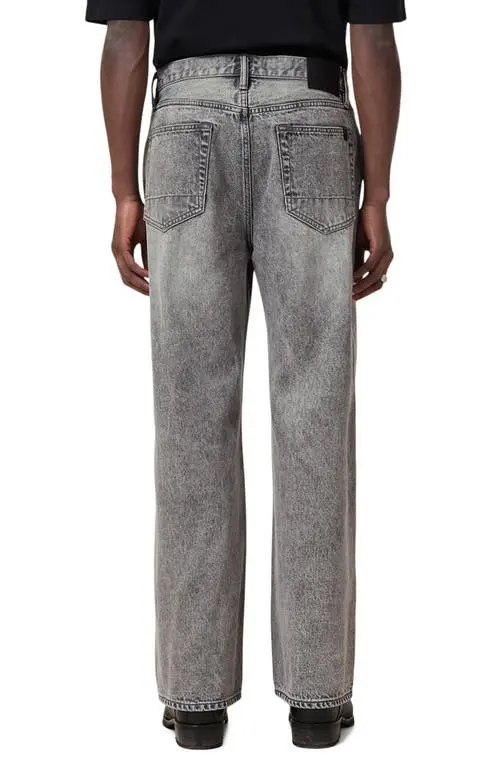 ALLSAINTS Lenny Loose Fit Straight Leg Jeans - Light Grey