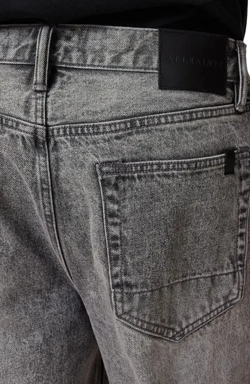 ALLSAINTS Lenny Loose Fit Straight Leg Jeans - Light Grey