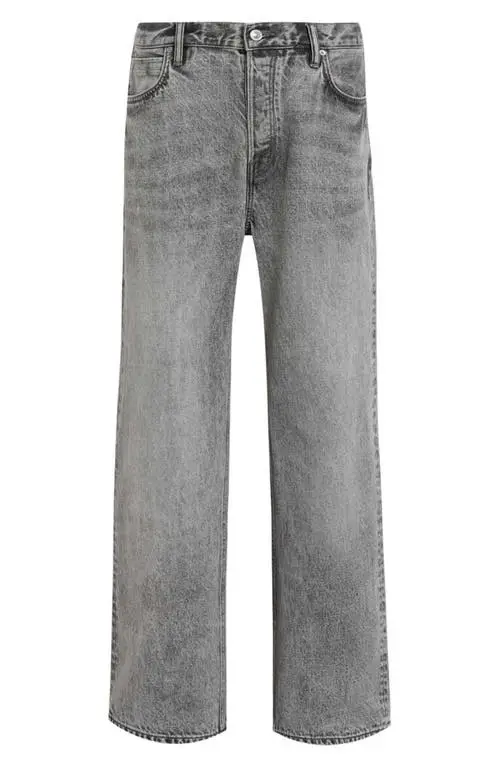 ALLSAINTS Lenny Loose Fit Straight Leg Jeans - Light Grey