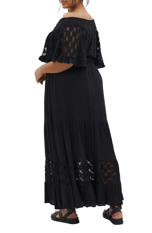 city chic black off the shoulder dress Sassy Off Shoulder Dress
