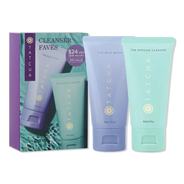 TATCHA Cleanser Favorites: Rice Wash & Matcha Cleanser Value Set - One-color
