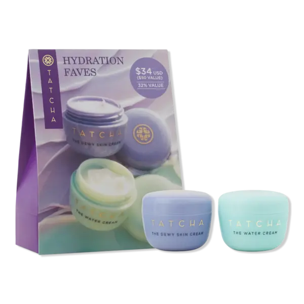 TATCHA Moisturizer Favorites: Dewy Cream & Water Cream Value Set - One-color