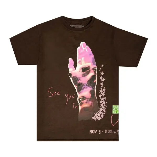 CACTUS JACK BY TRAVIS SCOTT All Seeing Hands Tee - Brown