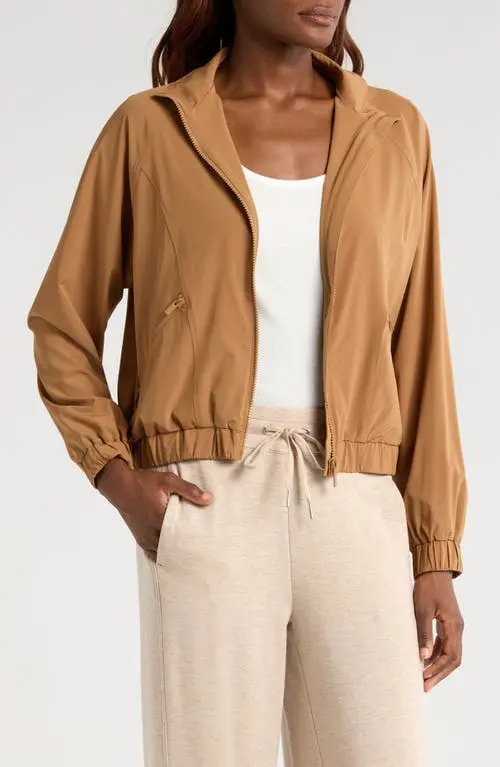 Travis Mathew Travel Day Zip Jacket - Chestnut