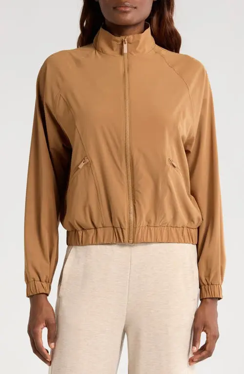 Travis Mathew Travel Day Zip Jacket - Chestnut