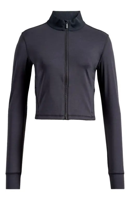 Travis Mathew Moveknit Full Zip Crop Jacket - Heather Black