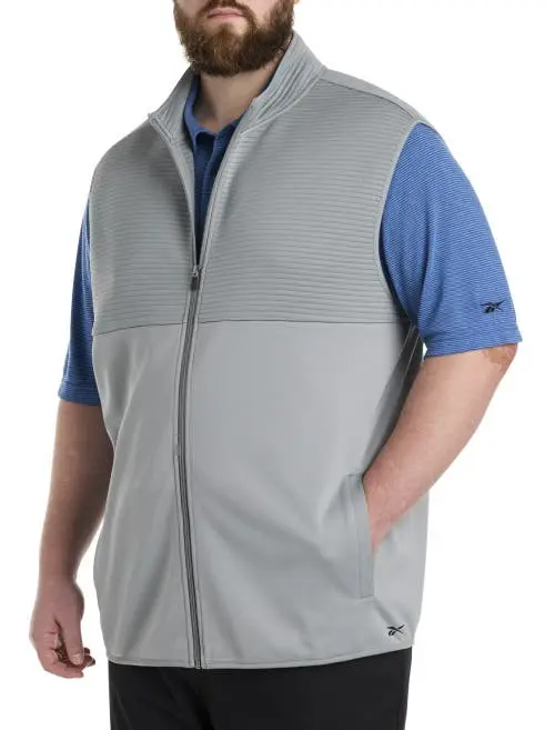 REEBOK Big & Tall Ribbed Vest - Grey 3