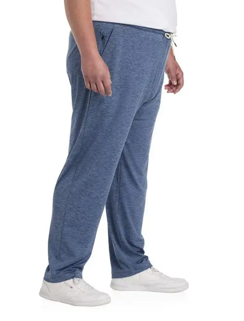 REEBOK Big & Tall Performance Athletic-fit Sweatpants - Shadow Blue Hthr