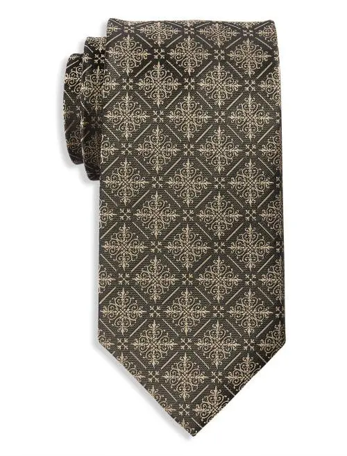 SYNRGY BY DXL Medallion Neck Tie - Tan