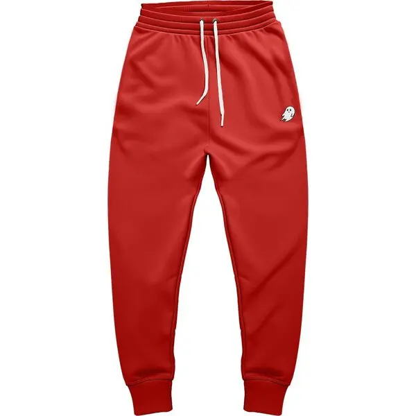 DALIX Ghost Fleece Jogger Sweatpants - Red