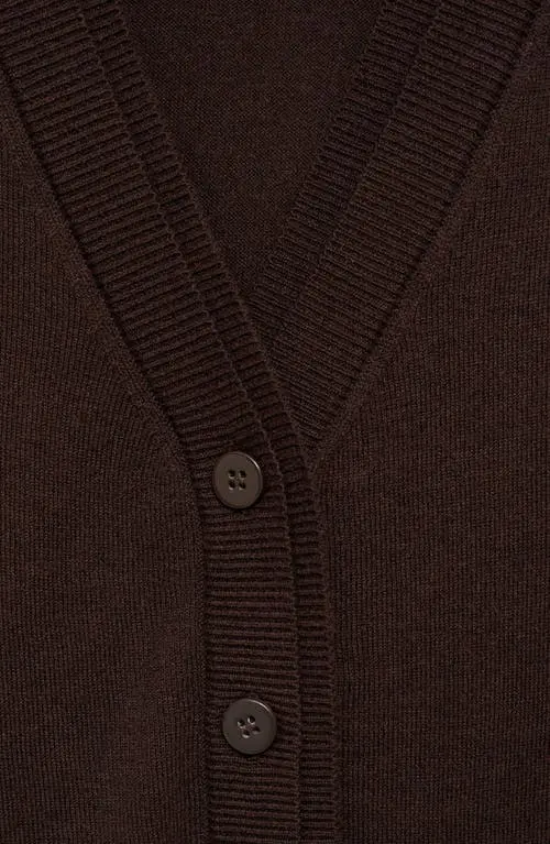 Mango V-neck Fine Knit Cardigan