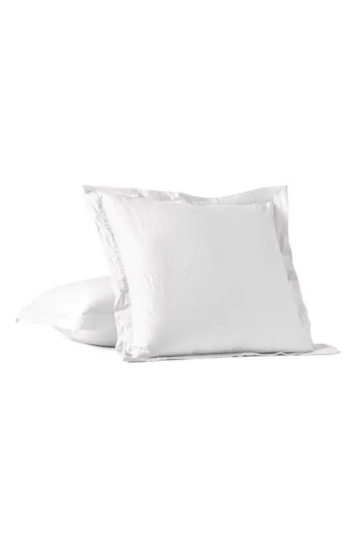 COYUCHI Cloud Soft Organic Cotton Cotton Sateen Sham - Alpine White