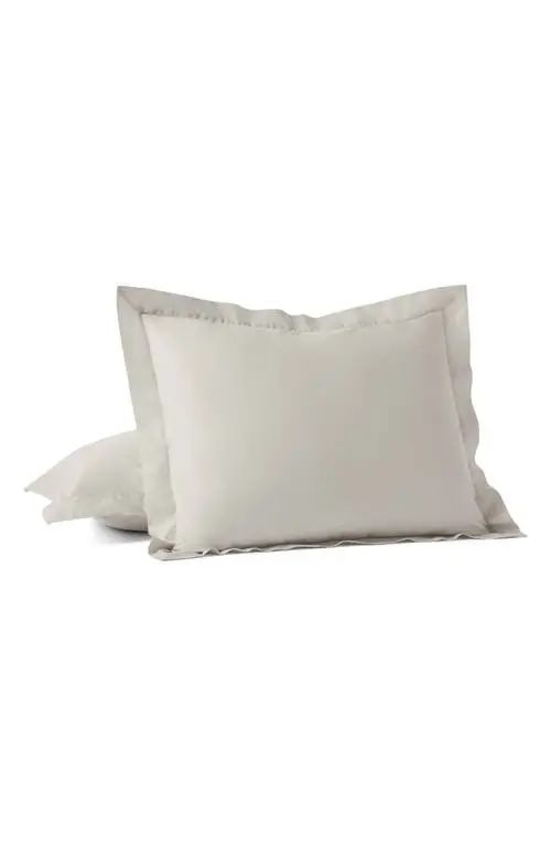 COYUCHI 300 Thread Count Organic Cotton Percale Pillowcases - Stone