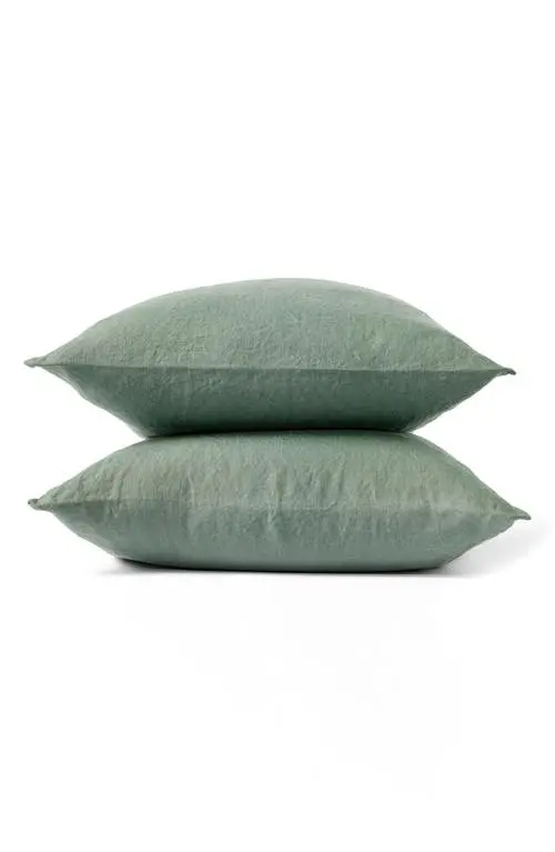 COYUCHI Relaxed Organic Linen Pillowcases - Juniper