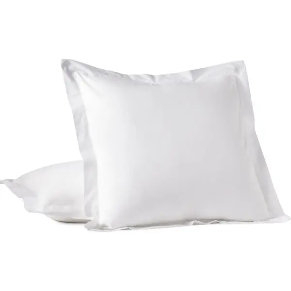 COYUCHI 300 Thread Count Organic Cotton Percale Pillow Sham - Alpine White