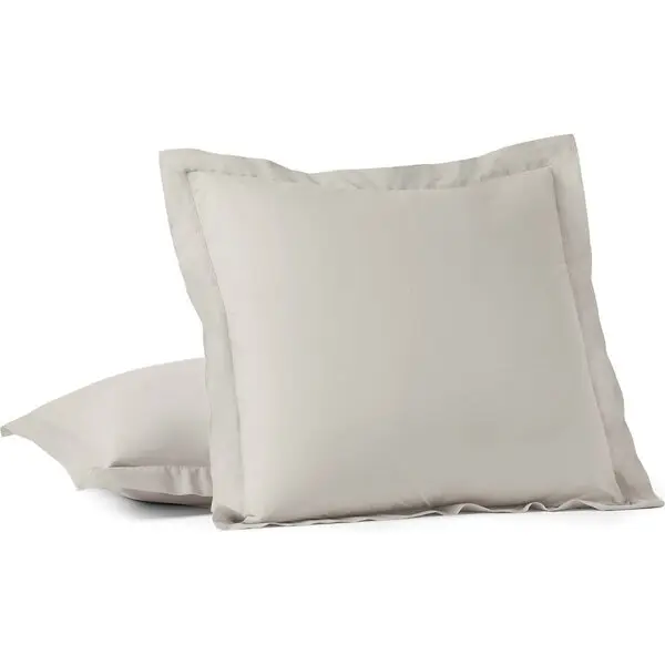 COYUCHI 300 Thread Count Organic Cotton Percale Pillow Sham - Stone