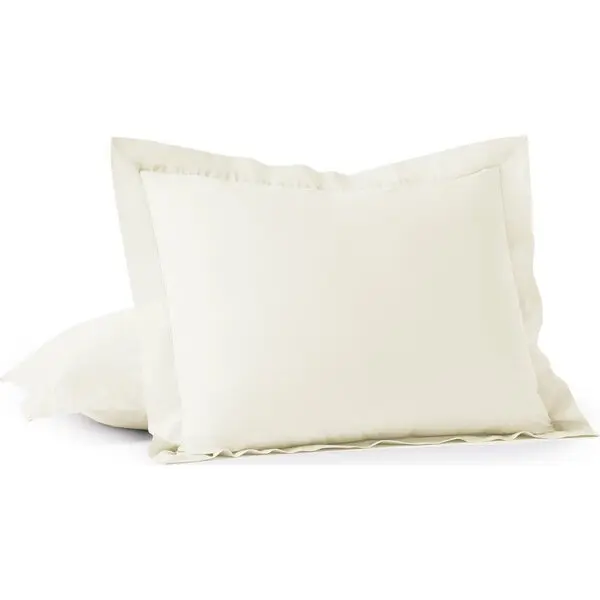 COYUCHI 300 Thread Count Organic Cotton Percale Pillow Sham - Undyed