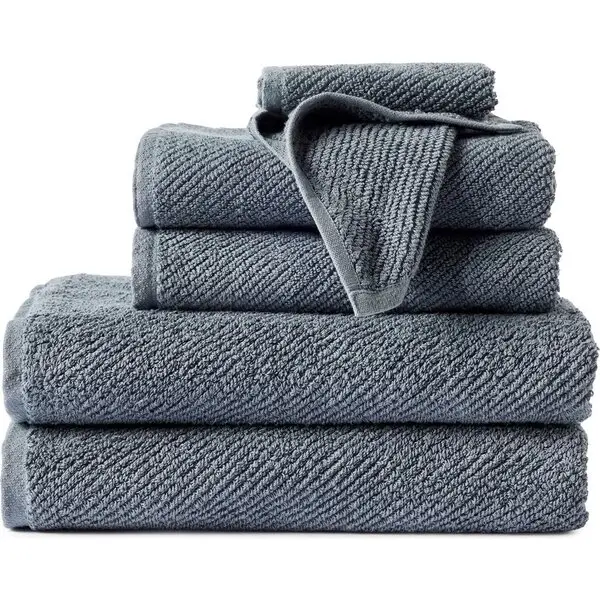 COYUCHI Air Weight® 6-piece Organic Cotton Towel Set - Gulf