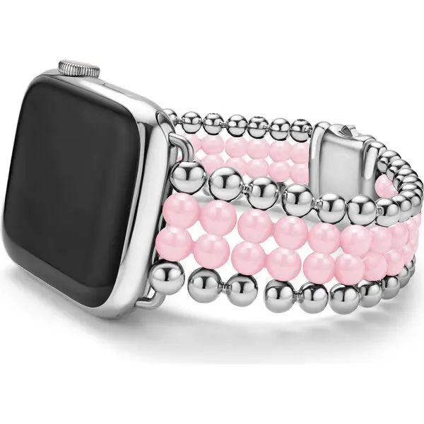 Lagos Smart Caviar Infinite Apple Watch® Band - Pink/ Silver