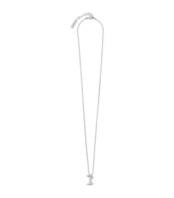Saint Laurent Twist Cassandre Necklace - Metallic