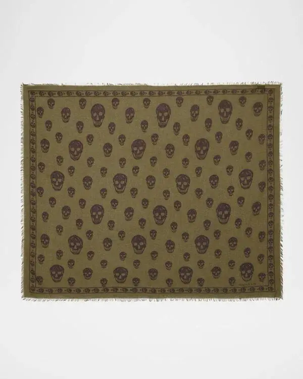 Alexander McQueen Apos;s Abstract Skull Scarf