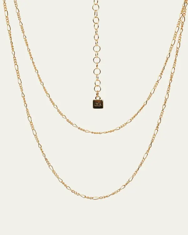 GWEN BELOTI Two-tier Chain Necklace - Gold