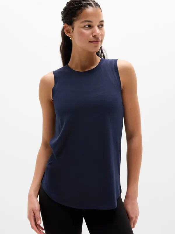 Athleta Breezy Relaxed Tank - Navy