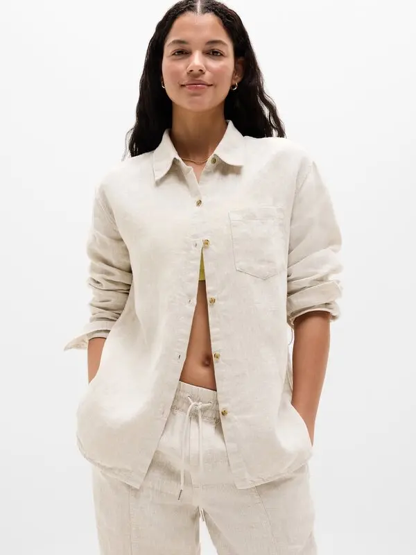Athleta Retreat Linen Top - Undyed