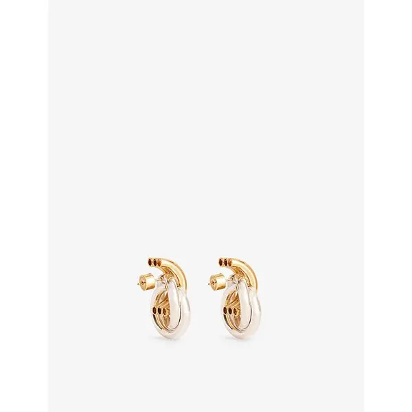 HEAVEN MAYHEM Mini Knot Stud Earrings - Mixed Metal