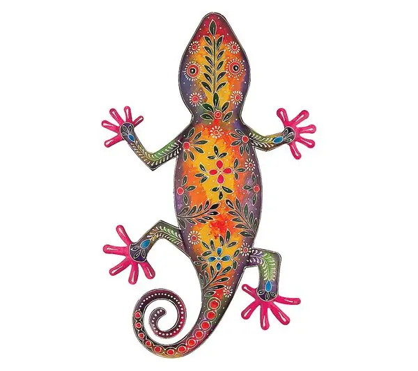 REGAL ART & GIFT Maha Gecko Wall Decor 18' Pi Nk - One-color