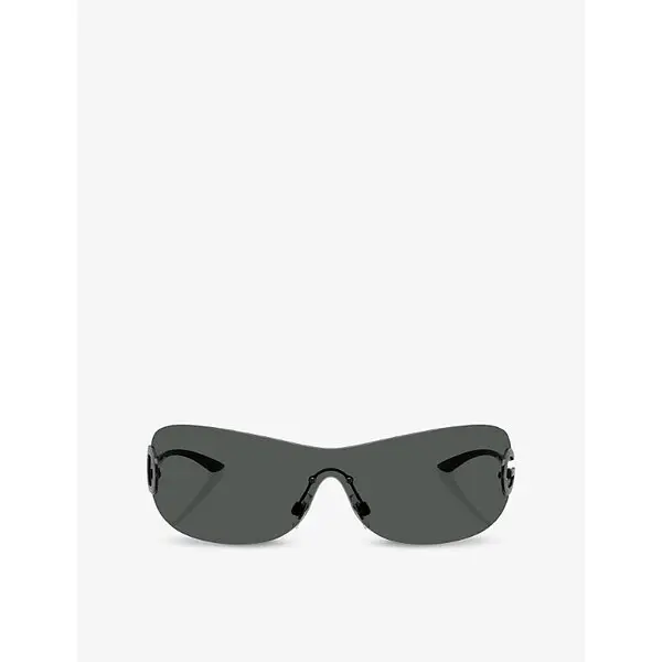 Dolce & Gabbana Dg2308 Shield-frame Sunglasses - Black