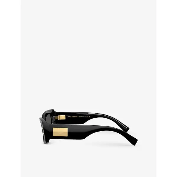 Dolce & Gabbana Dg4479 Rectangle-frame Sunglasses - Black