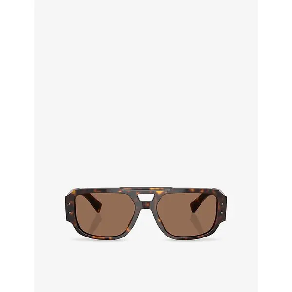 Dolce & Gabbana Dg4482 Pilot Sunglasses - Brown