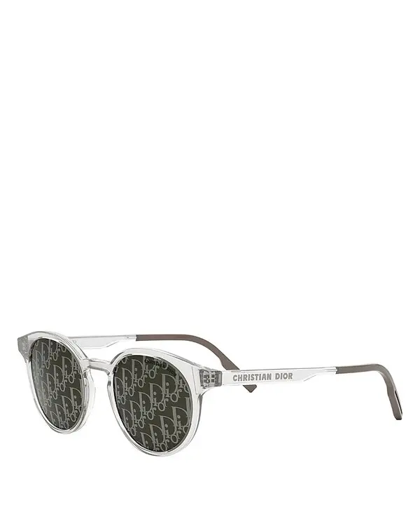 Dior Diortag R1i Round Sunglasses, 49mm - Gray/smoke Mirrored