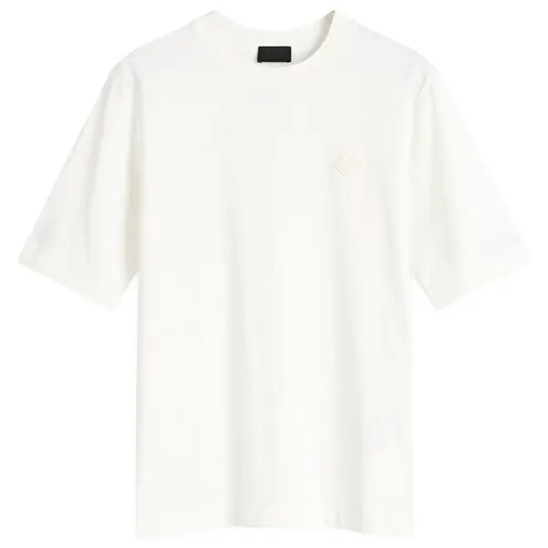 Moncler Logo Short Sleeve T-shirt - Off-white