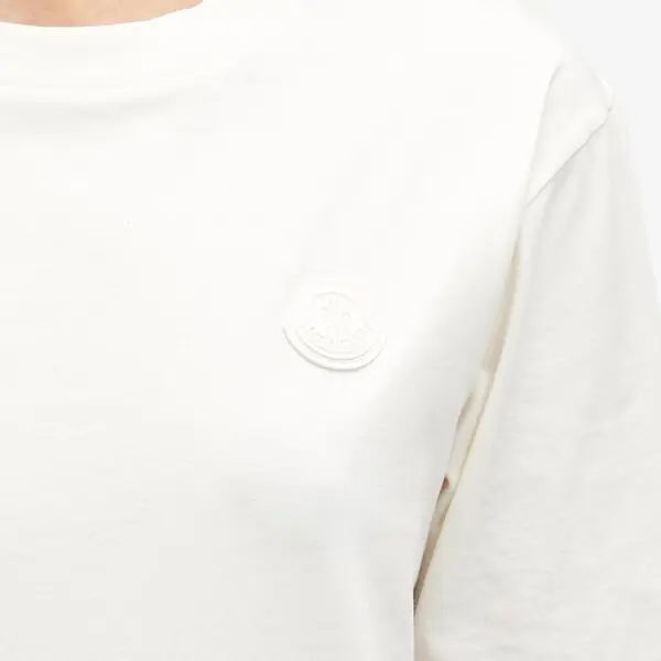 Moncler Logo Short Sleeve T-shirt - Off-white