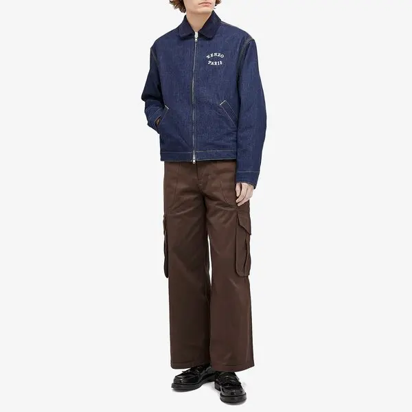 Kenzo Straight Leg Cotton Cargo Pants
