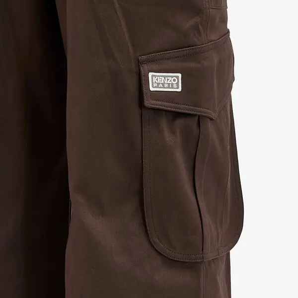 Kenzo Straight Leg Cotton Cargo Pants