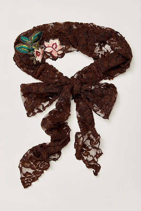 CURRIED MYRRH Evie Embellished Headband - Brown