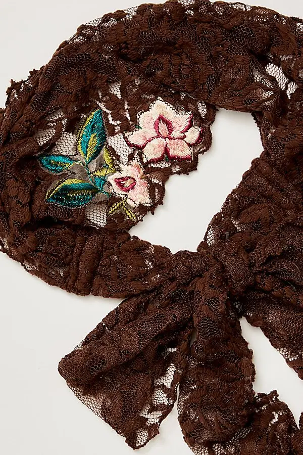 CURRIED MYRRH Evie Embellished Soft Headband - Brown